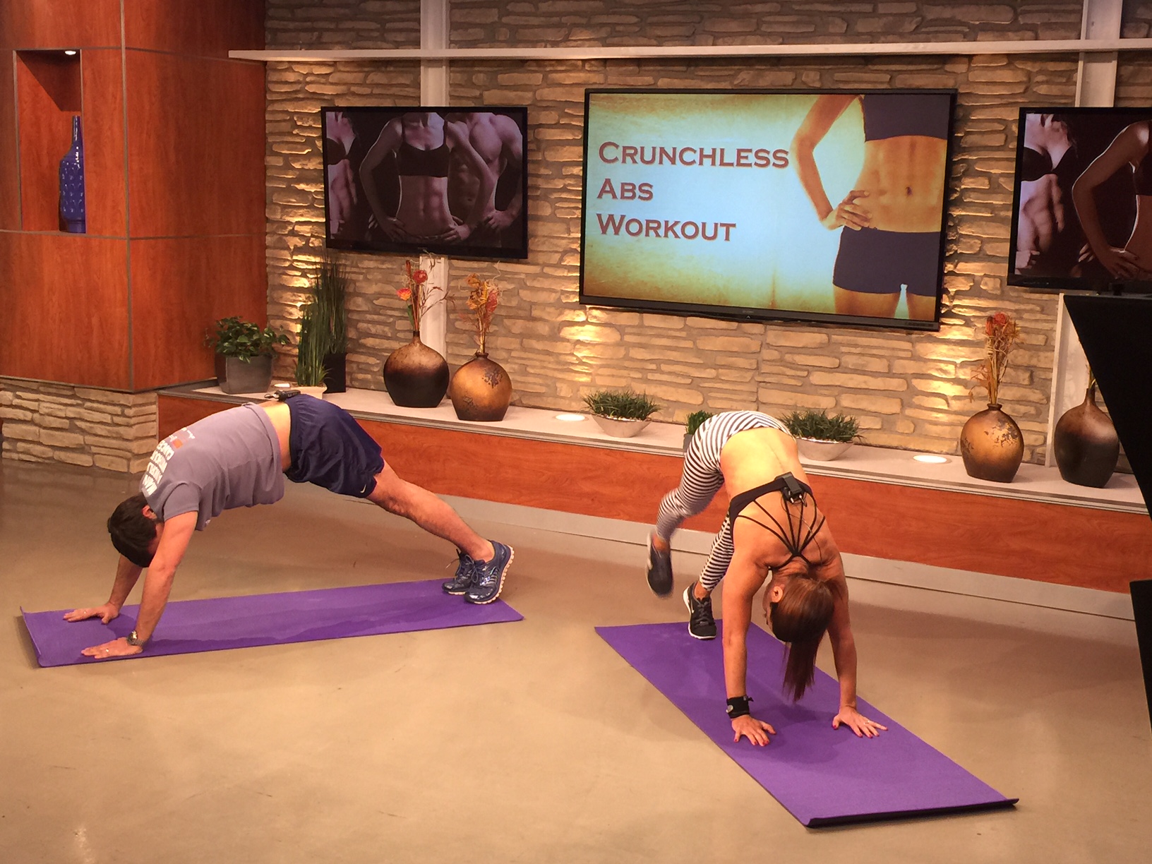 crunchless ab workout on the Better Show