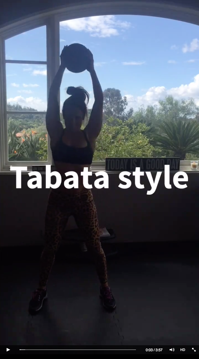 4 Minute Full Body Tabata Style Workout - Natalie Jill Fitness